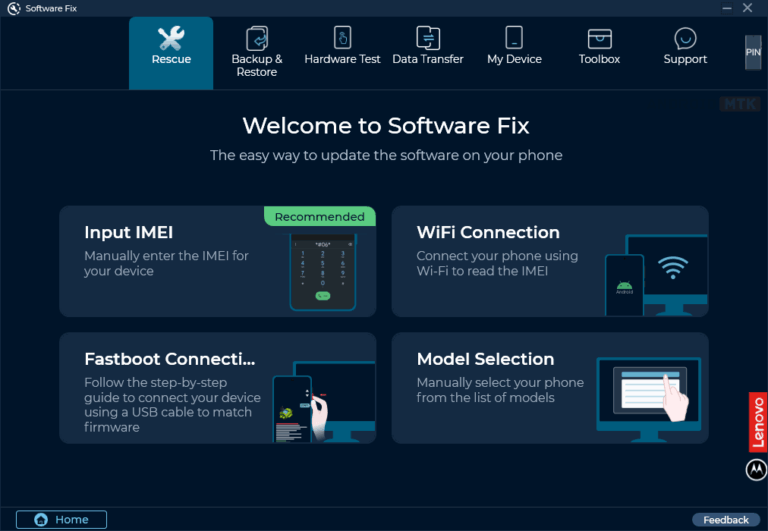 Software Fix for Windows (Lenovo and Motorola Repair Tool)