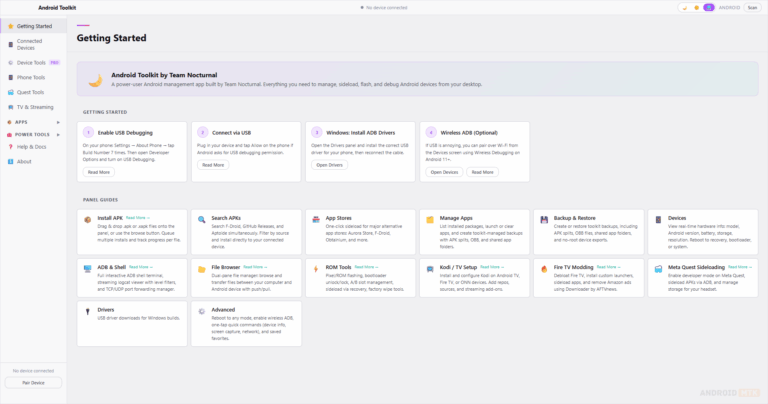 Android Toolkit for Windows, Linux, and MacOS