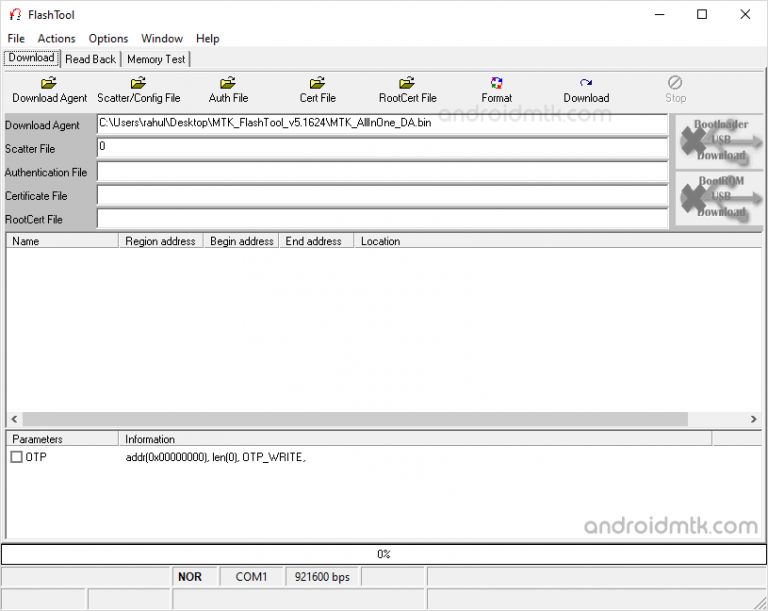 How to use MTK Flash Tool to install Firmware (ROM)